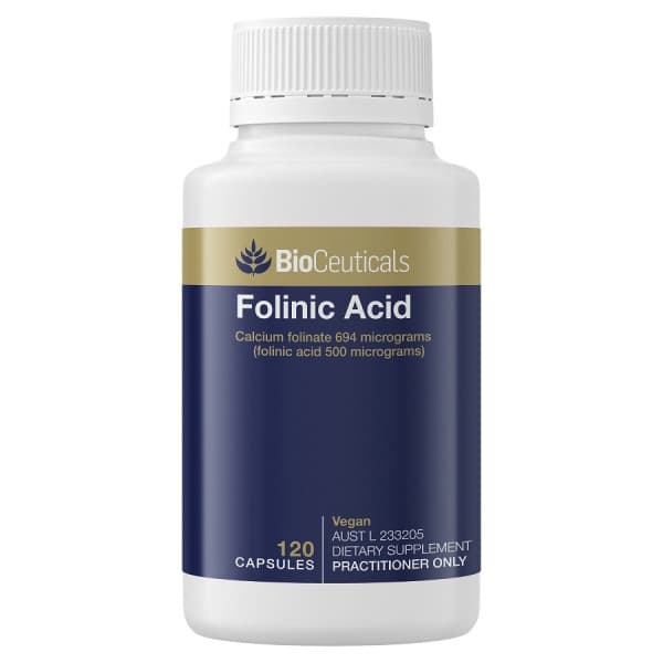 Buy BioCeuticals Folinic Acid 120 Capsules Online