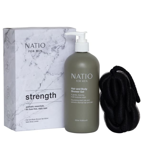 Buy Natio for Men Hair and Body Shower Gel Gift Pack 500ml Online