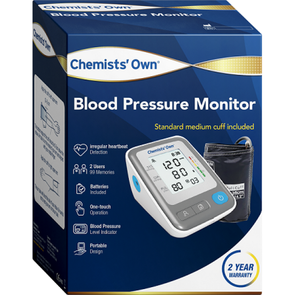 Buy Chemist's Own Blood Pressure Monitor Online Chemist Outlet