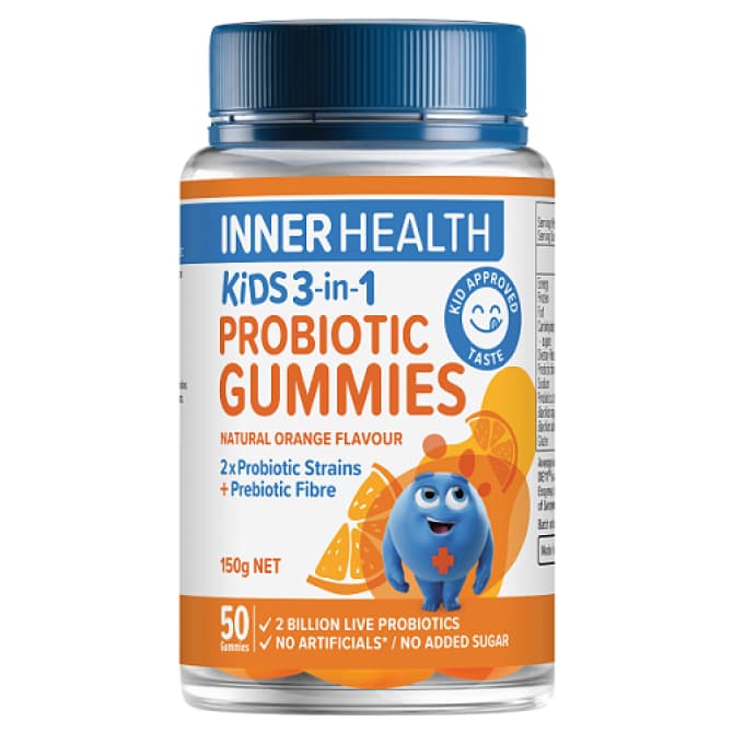 Buy Inner Health Kids 3 in 1 Probiotic Gummies 50 Packs Online