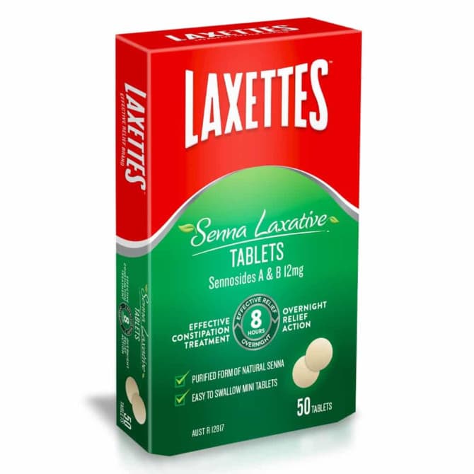 Buy Laxettes Senna Tablets 50 pack Online
