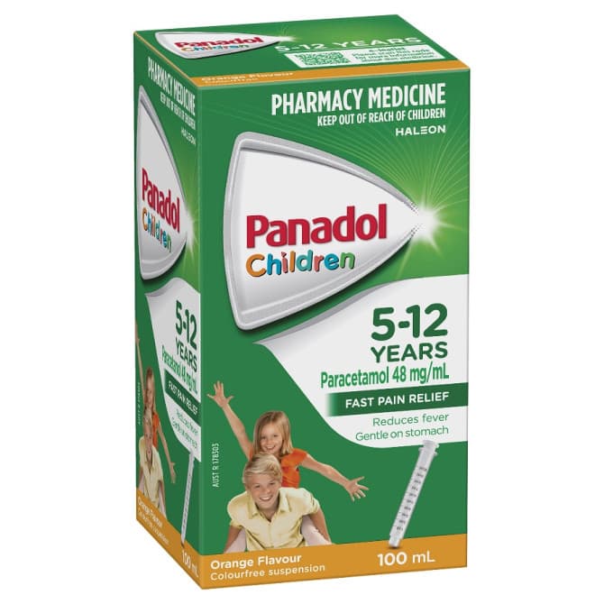 Buy Panadol Children 5 to 12 Years Suspension Fever And Pain Relief ...