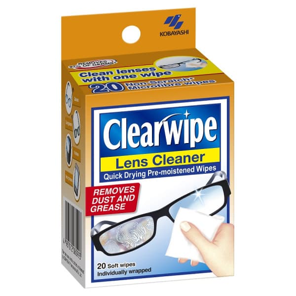 Buy Clearwipe Lens Cleaner Soft Wipes 20 Online