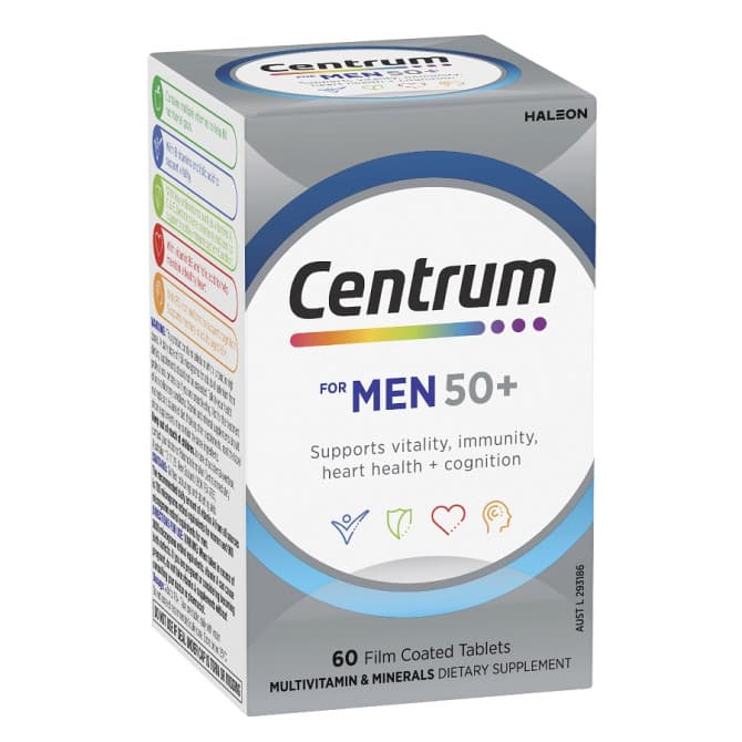 Buy Centrum for Men 50 Plus 60 Tablets Online