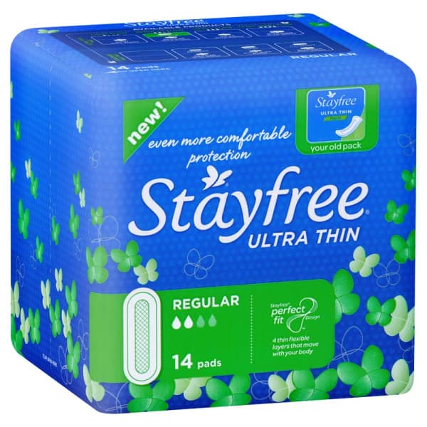 Buy Stayfree Ultra Thin Regular No Wings 14 Pads Online