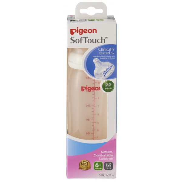 Buy Pigeon Soft Touch Peristaltic Plus PP Bottle 330ml Online | Chempro ...