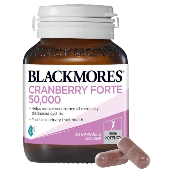 Buy Blackmores Cranberry Forte 50000 30 Capsules Online