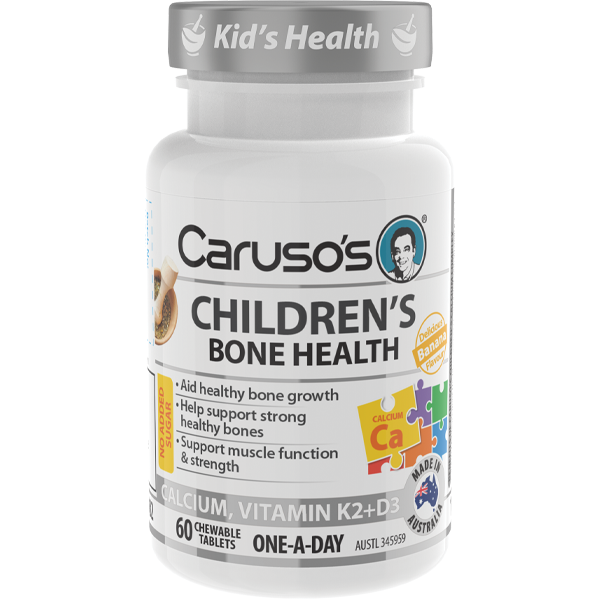 Buy Caruso's Childrens Bone Health 60 Tablets Online | Chempro Chemists