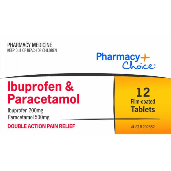 Buy Pharmacy Choice Ibuprofen Plus Paracetamol 12 Tablets Online