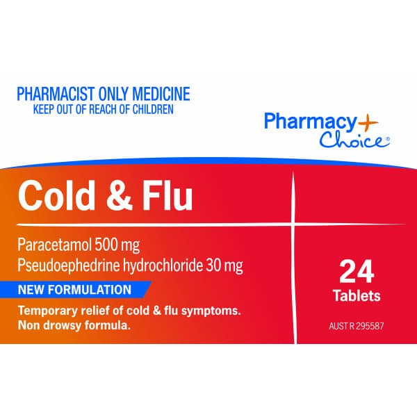 Buy Pharmacy Choice Cold and Flu 24 Tablets S3 Online