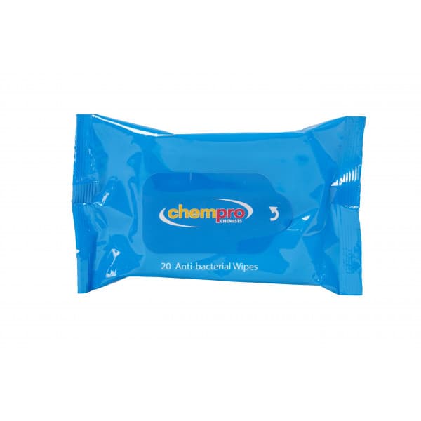 Buy Chempro Anti bacterial Wipes 20 Wipes Online