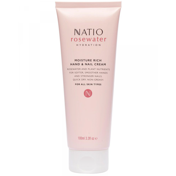 Buy Natio Rosewater Hydration Moisture Rich Hand & Nail Cream 100ml ...