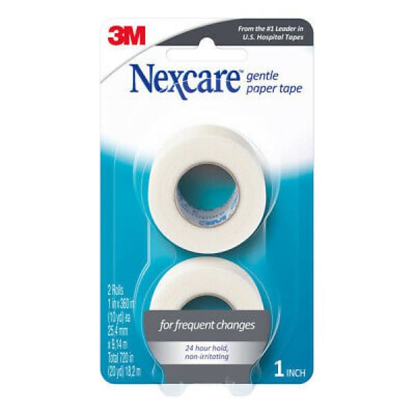 Buy Nexcare Gentle Paper Tape 2 x 1 Inch Rolls Online