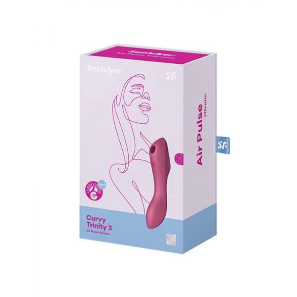 Buy Satisfyer Curvy Trinity 3 Insertable Air Pulse Vibrator Pink Online