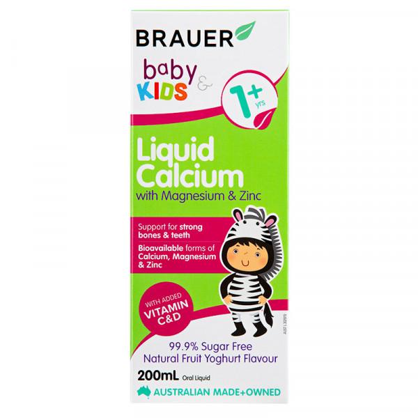 Buy Brauer Baby and Kids Liquid Calcium with Magnesium and Zinc 200ml ...