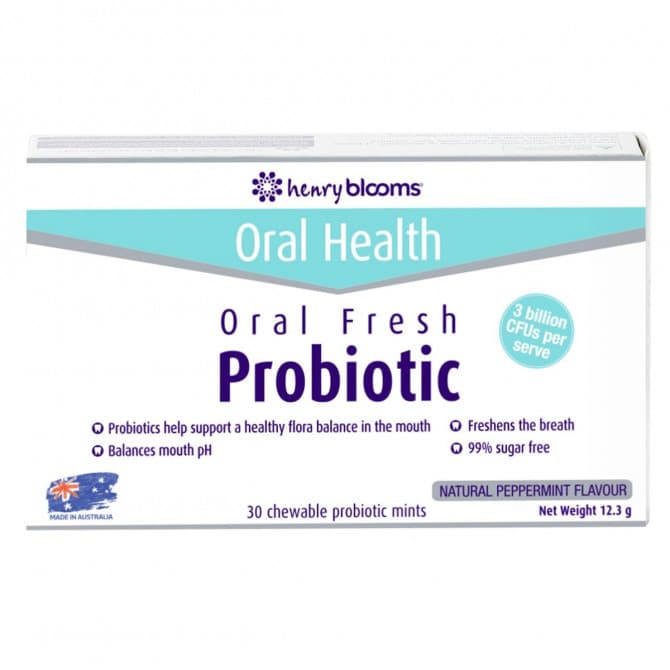 Buy Henry Blooms Oral Fresh Probiotic Mints 30 Chewable Mints Online