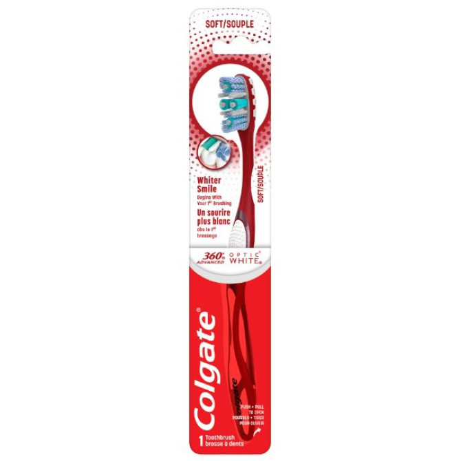 Buy Colgate 360 Advanced Optic White Soft Toothbrush 1 Pack Online
