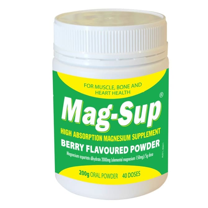 Buy Mag Sup Oral Powder Berry Flavoured Powder 200g Online