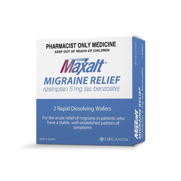 Buy Maxalt Migraine Relief 5mg 2 Tablets Online