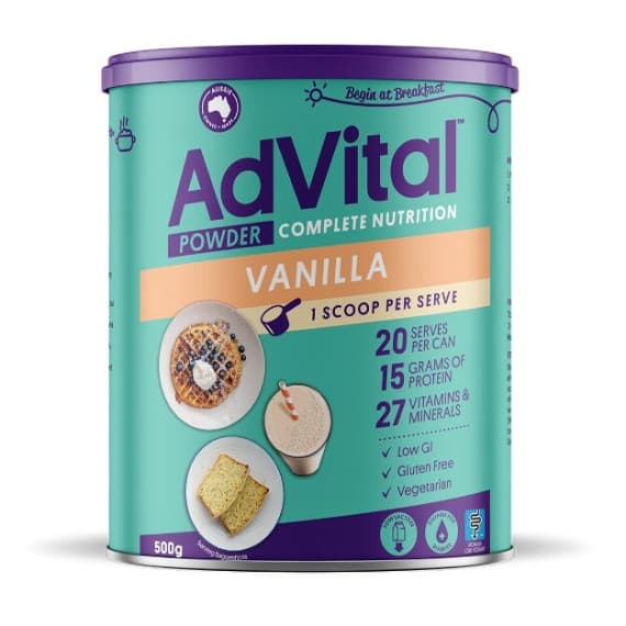 Buy AdVital Nutritionally Complete Vanilla Powder 500g Online