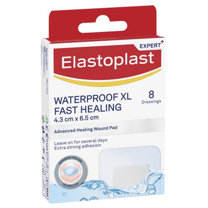 Buy Elastoplast Waterproof XL Fast Healing 8 Dressings Online
