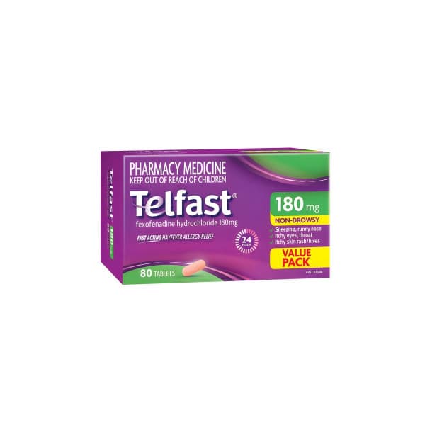 Buy Telfast 180mg 80 Tablets Online