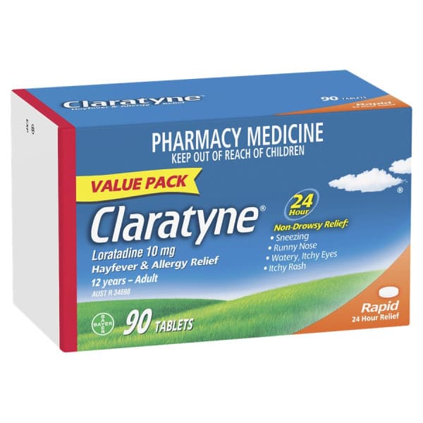 Buy Claratyne Allergy And Hayfever Relief Antihistamine Tablets 90 pack ...