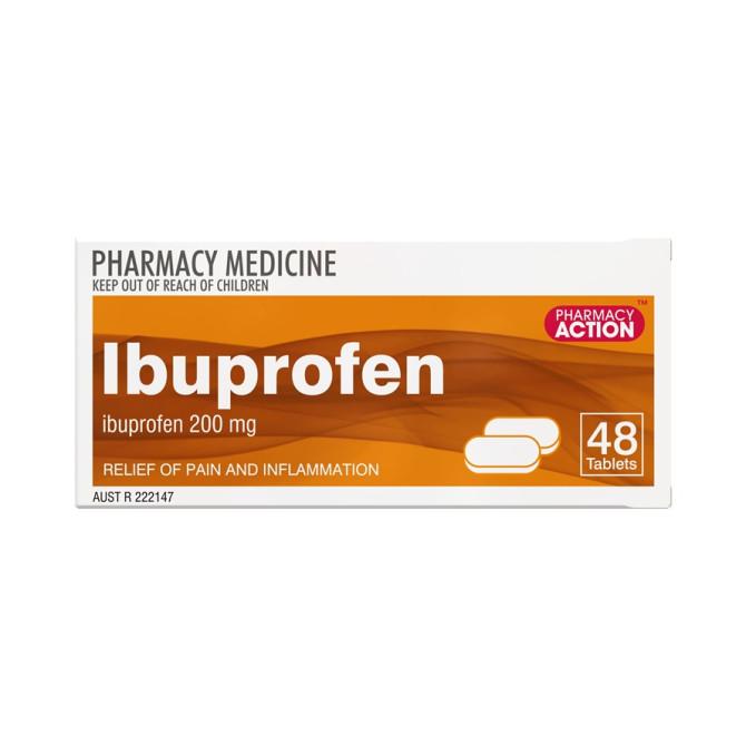 Buy Pharmacy Action Ibuprofen Tablets 48 Online