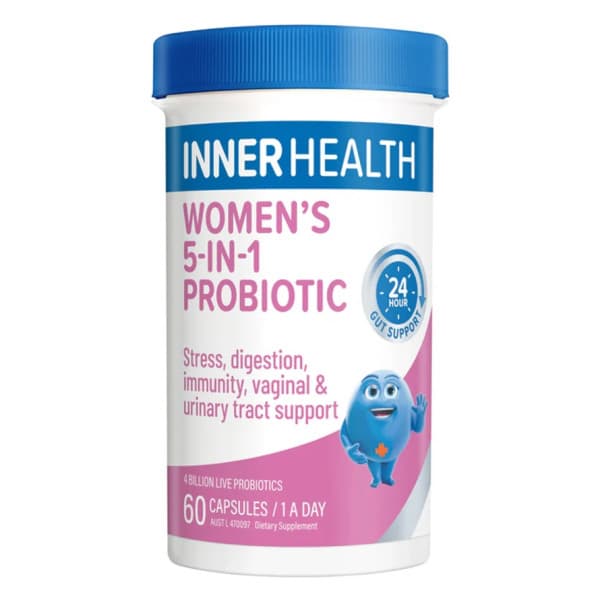 Buy Inner Health Womens 5 in 1 Probiotic 60 Capsules Online