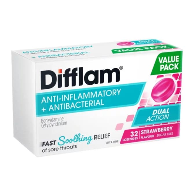 Buy Difflam Sore Throat Dual Action Anti inflammatory plus ...