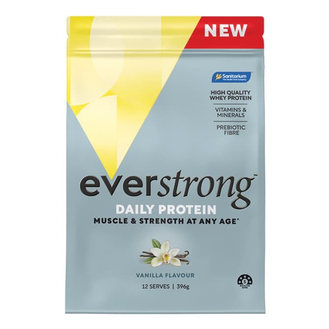 Buy Sanitarium Everstrong Daily Protein Vanilla Flavour 396g Online