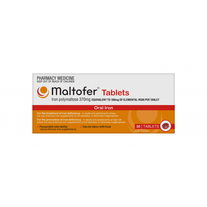 Buy Maltofer 100mg Tablets 30 Online