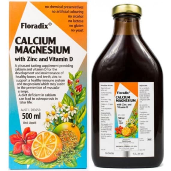 Buy Floradix Calcium Magnesium With Zinc And Vitamin D 500ml Online