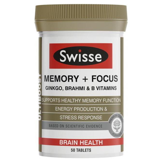 Buy Swisse Ultiboost Memory + Focus 50 Tablets Online