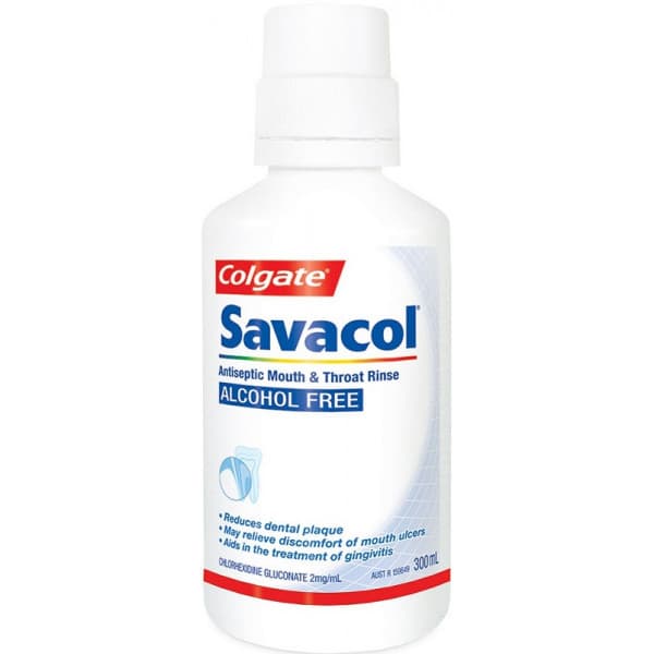 Buy Savacol Mouth & Throat Rinse Alcohol Free 300ml Online