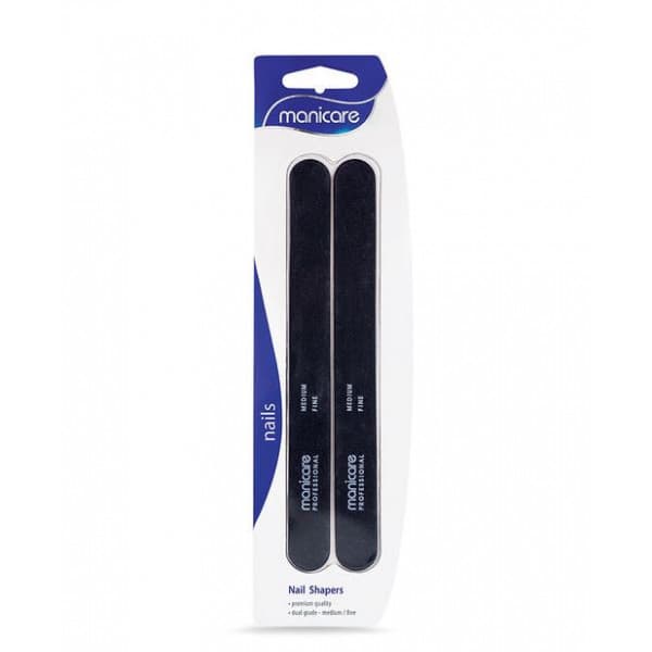 Buy Manicare Nail Shapers Medium/Fine 175mm 2 Pack Online