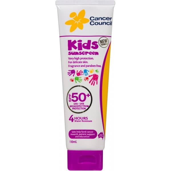 Buy Cancer Council Kids Sunscreen SPF50 Plus Tube 110ml Online