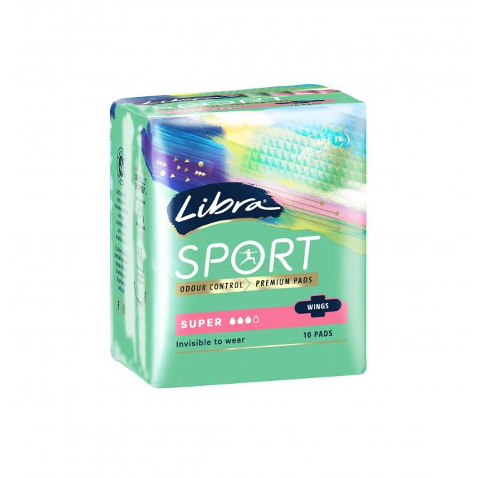 Buy Libra Invisible Sport Pads Super With Wings 10 Pack Online ...