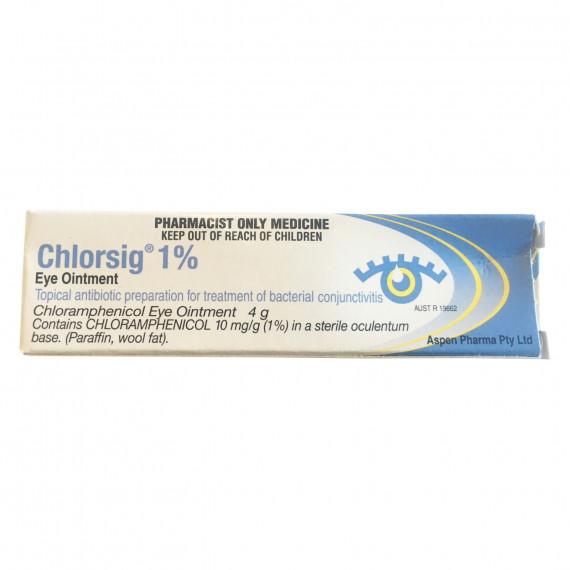 Buy Chlorsig Eye Ointment 1 Percent 4g S3 Online