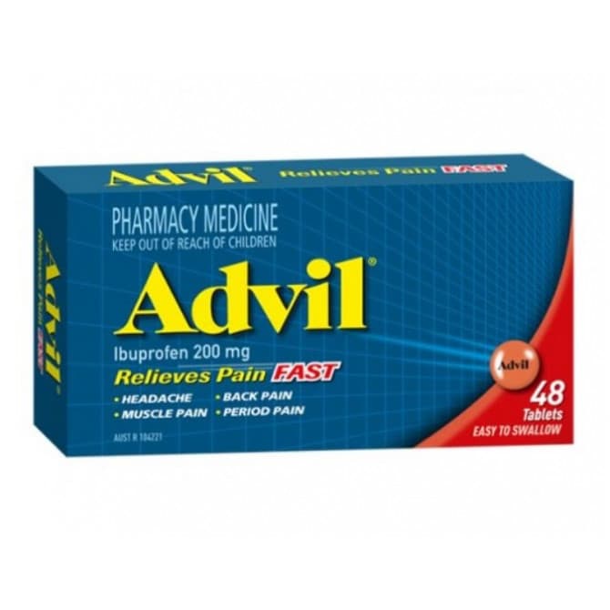 Buy Advil Ibuprofen 200mg 48 Tablets Online