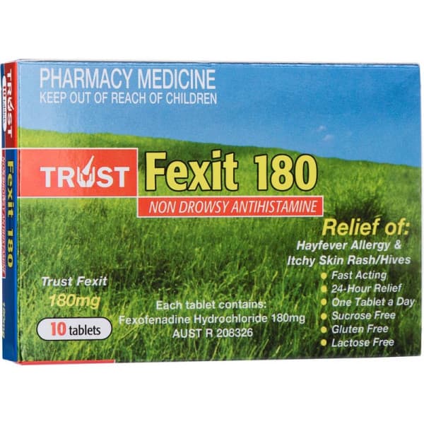 Buy Trust Fexit 180mg Tablets Online Chemist Outlet