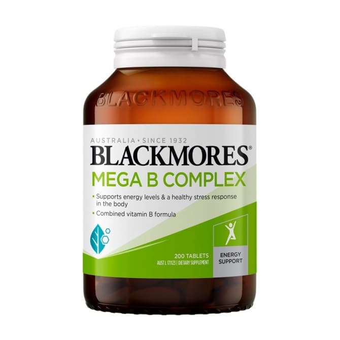 Buy Blackmores Mega B Complex 200 Tablets Online