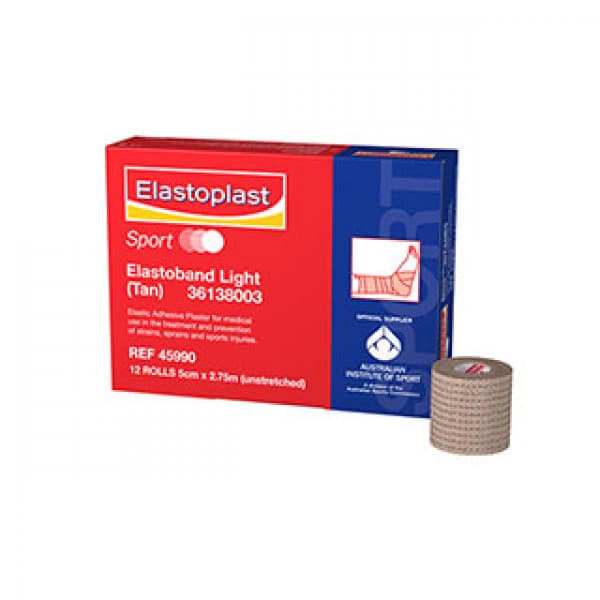 Buy Elastoplast Sport Elastoband Light Tan (5cm x 2.75m) Single Roll Online