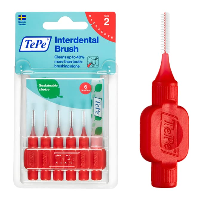 Buy TePe Interdental Brush Red Online Chemist Outlet