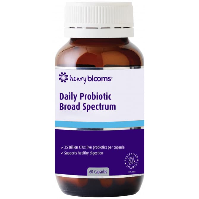 Buy Henry Blooms Daily Probiotic Broad Spectrum 60 Vegetarian Capsules ...