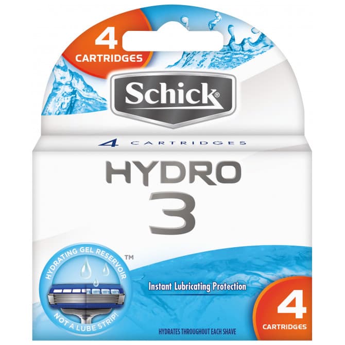 Buy Schick Hydro 3 Refills 4 Cartridges Online