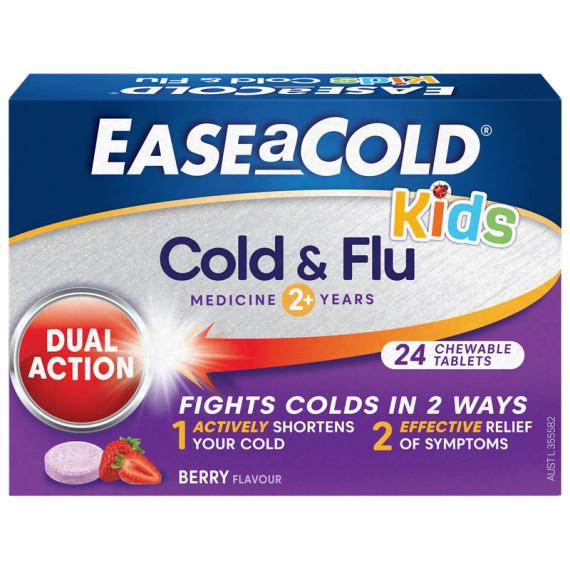 Buy Ease A Cold Kids Cold And Flu 24 Chewable Tablets Online