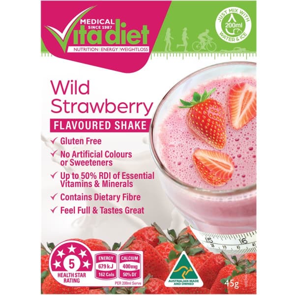 Buy Vita Diet Shake Wild Strawberry Single Sachet Online