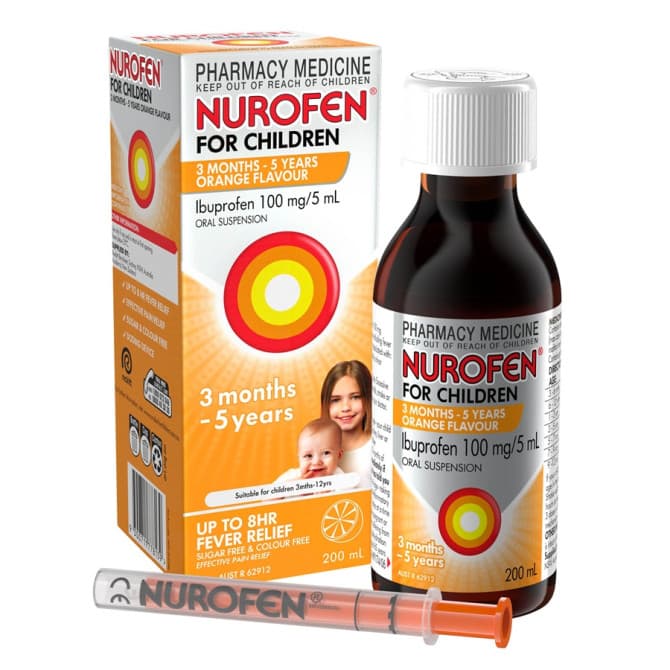 Buy Nurofen For Children 3 Months To 5 Years Pain and Fever Relief ...