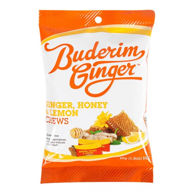 Buy Buderim Ginger Honey & Lemon Chews 50g Online